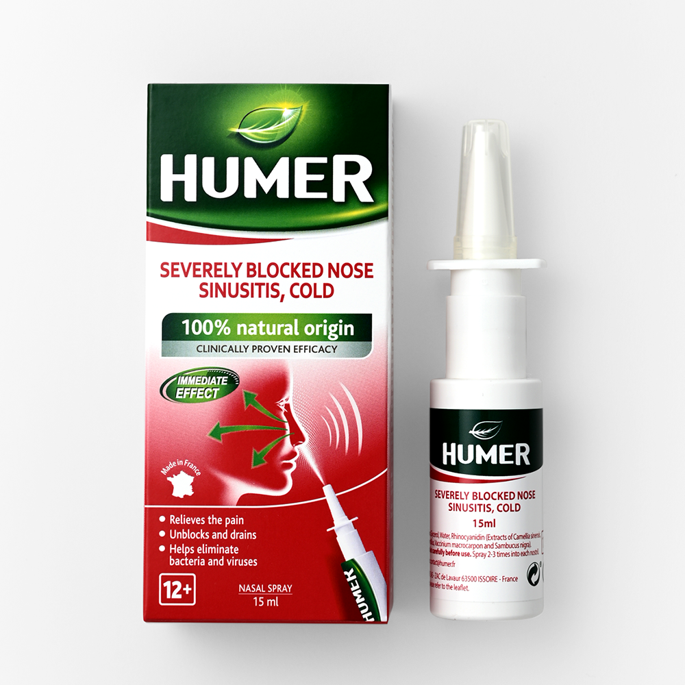 Spray nazal Humer sinuzita, nas infundat, raceala | 15 ml - Medimfarm ...