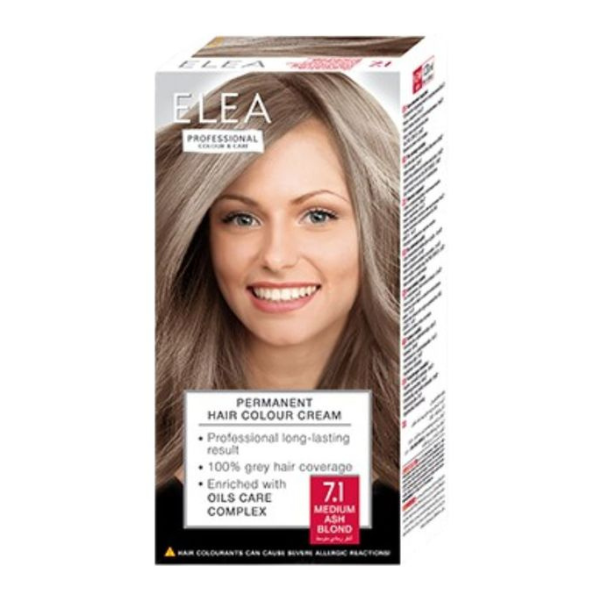 Vopsea de par 7.1 - Blond Cenusiu, Elea Professional | 123 ml ...