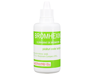 Bromhexin picaturi orale/solutie orala 2mg/ml, Rompharm | 50 ml ...