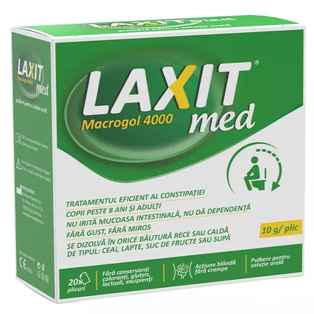 LAXIT MED 20 PLICURI X10G - Medimfarm - Farmacie Online