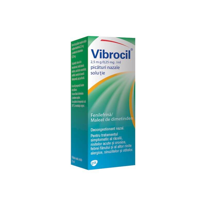Vibrocil picaturi nazale | 15 ml - Medimfarm - Farmacie Online