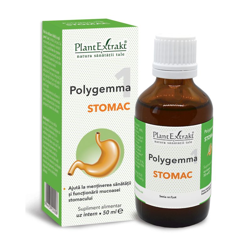 Polygemma 1, Stomac, Plant Extrakt | 50 ml - Medimfarm - Farmacie Online