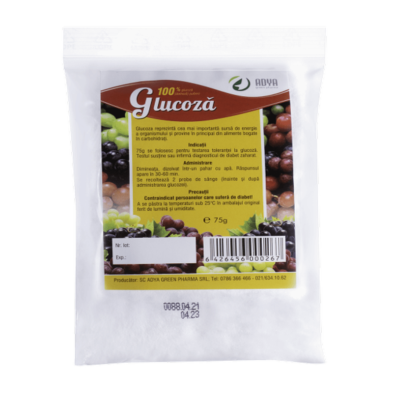 Glucoza, Adya Green Pharma | 75 g - Medimfarm - Farmacie Online