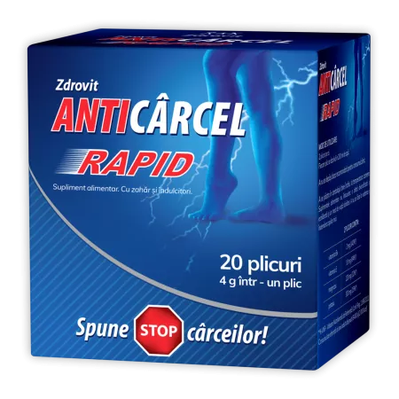 Anticarcel Rapid, Zdrovit | 20 plicuri - Medimfarm - Farmacie Online